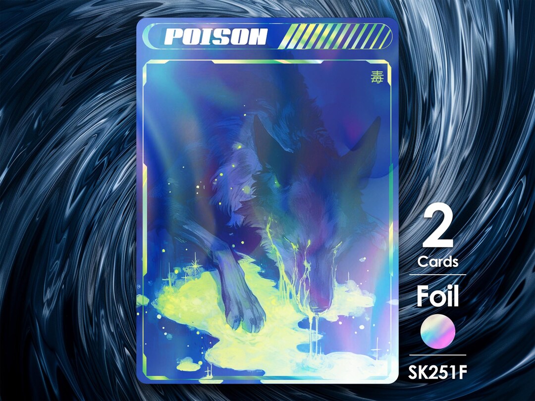 2x Poison Counter Foil Tokens for MTG - Street Clans by Alfie SK251F - Etsy