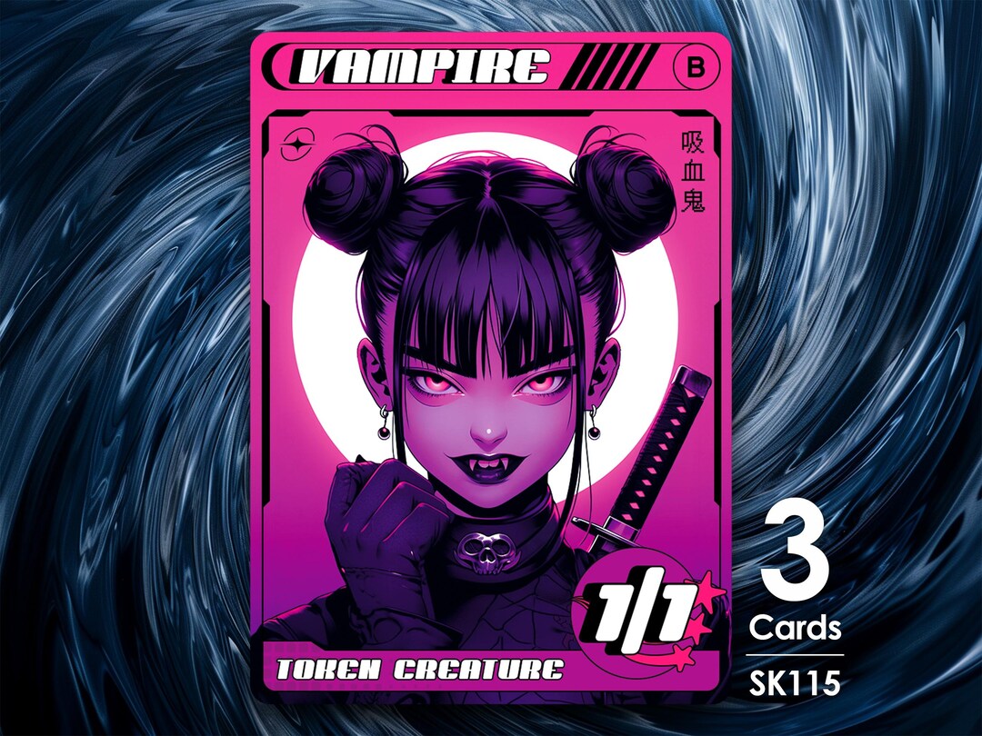 3x Vampire 1/1 Tokens for MTG - Street Clans by Alfie SK115 - Etsy