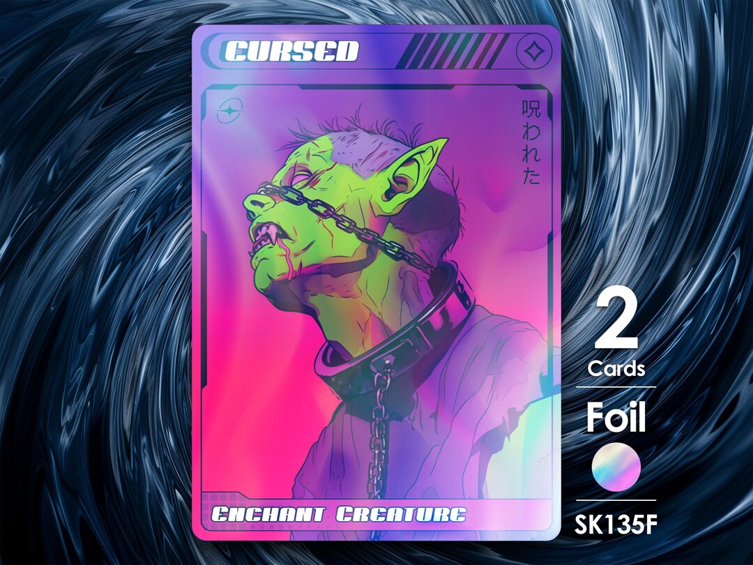 Cursed Role Foil Tokens X2 for MTG - Street Clans by Alfie SK135F - Etsy