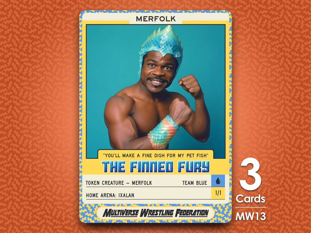 Merfolk Token 1/1 X3 for MTG - Multiverse Wrestling Federation - MW13 ...