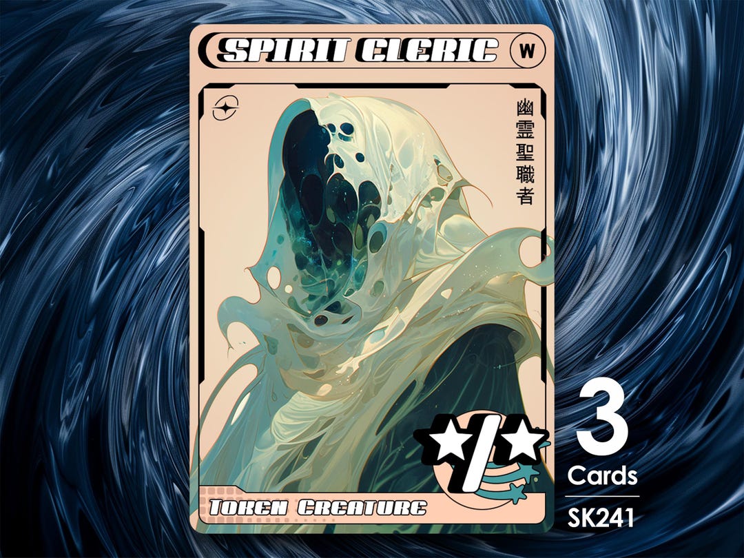 Spirit Cleric Token X3 for Mtg Street Clans by Alfie SK241 - Etsy