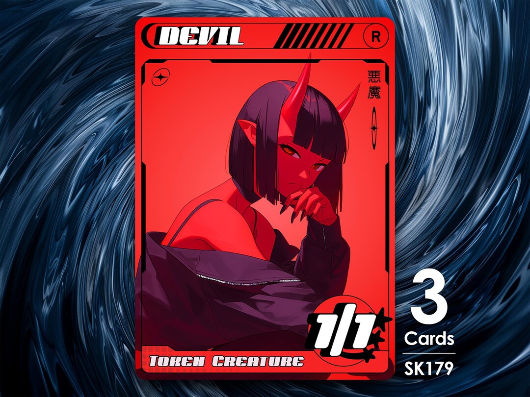 Devil Token X3 for Mtg Street Clans by Alfie SK179 - Etsy