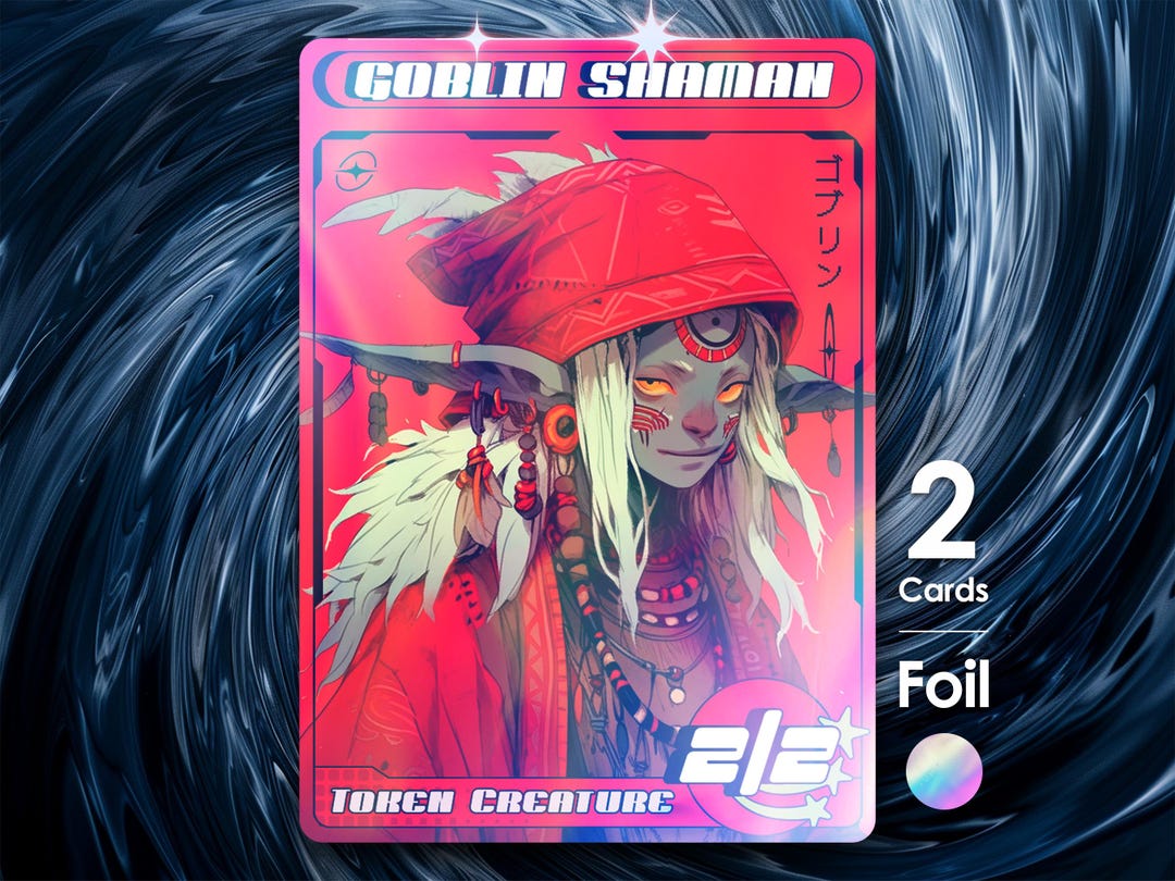 Goblin Shaman Foil Tokens X2 for Magic Street Clans by Alfie SK68F - Etsy