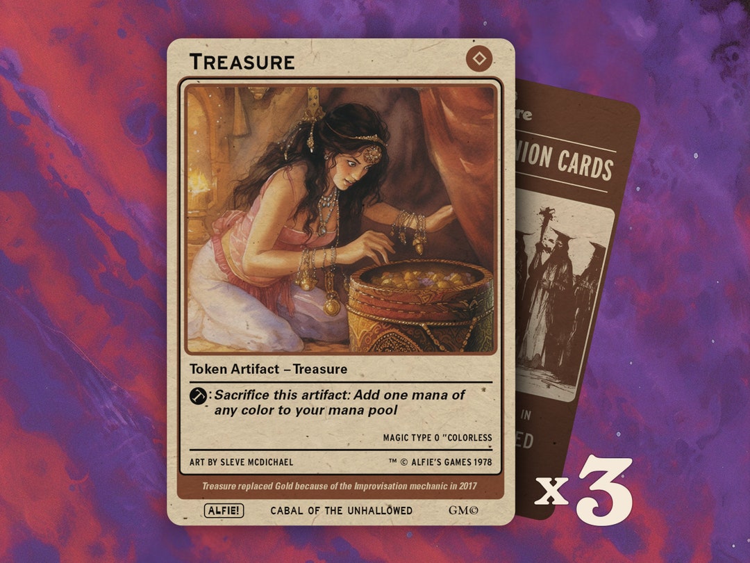 Treasure MTG Token X3 Alfie's Adventure AA179 - Etsy
