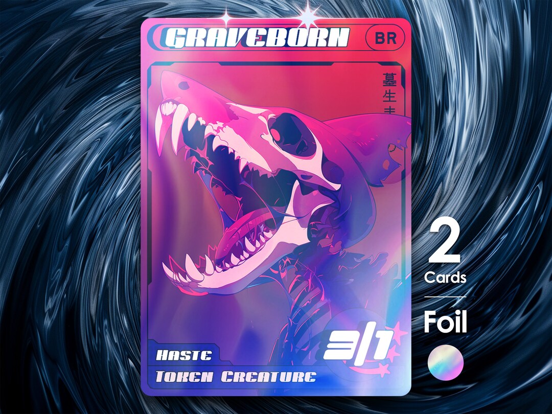 Graveborn Foil Token X2 for Magic Mtg Street Clans SK243F - Etsy