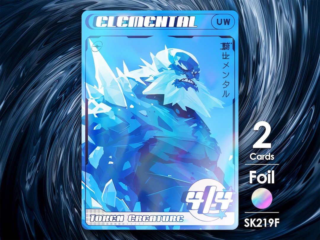 2x Elemental Blue White Foil Tokens for Mtg - Street Clans by Alfie ...
