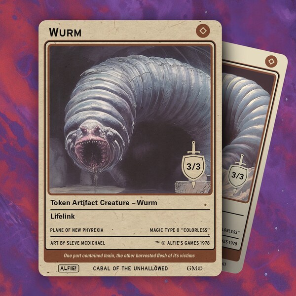 Wurmcoil Engine Tokens - Etsy