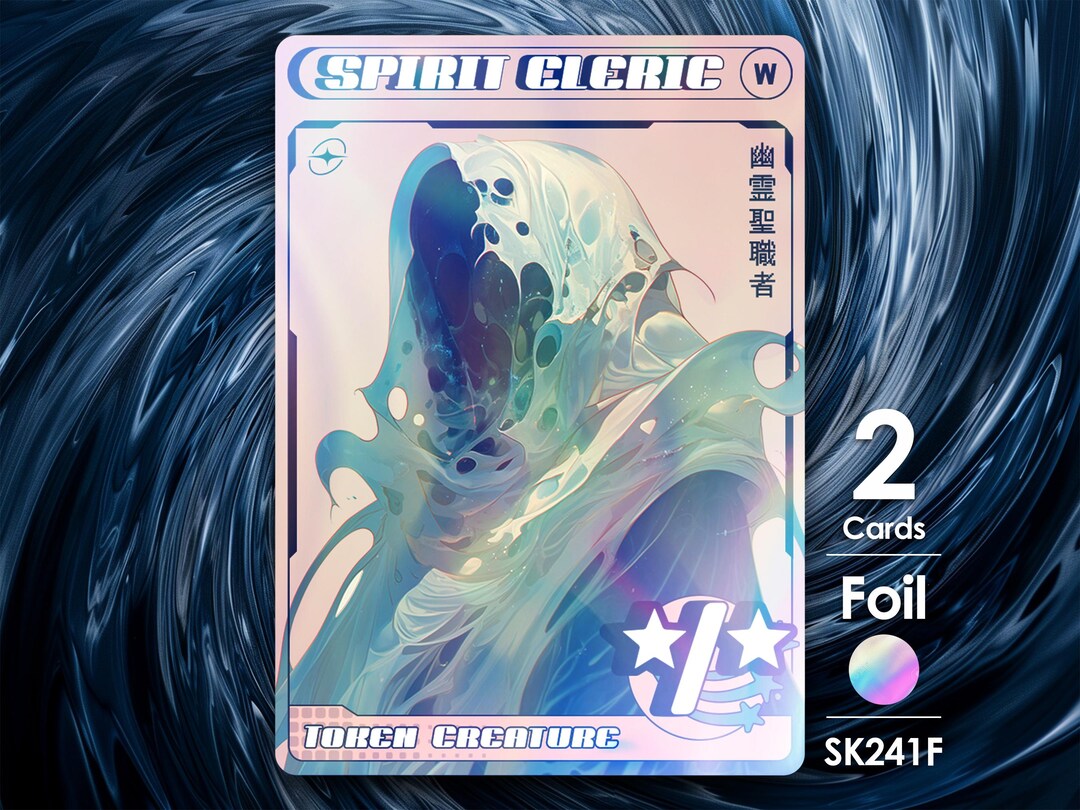 Spirit Cleric Foil Tokens X2 for Mtg Street Clans by Alfie SK241F - Etsy