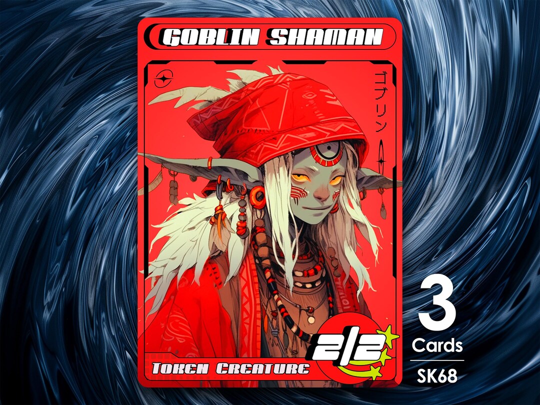 Goblin Shaman Token X3 for MTG - Street Clans by Alfie SK68 - Etsy