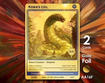 5 Koma's Coil Tokens for Magic the Gathering - Etsy