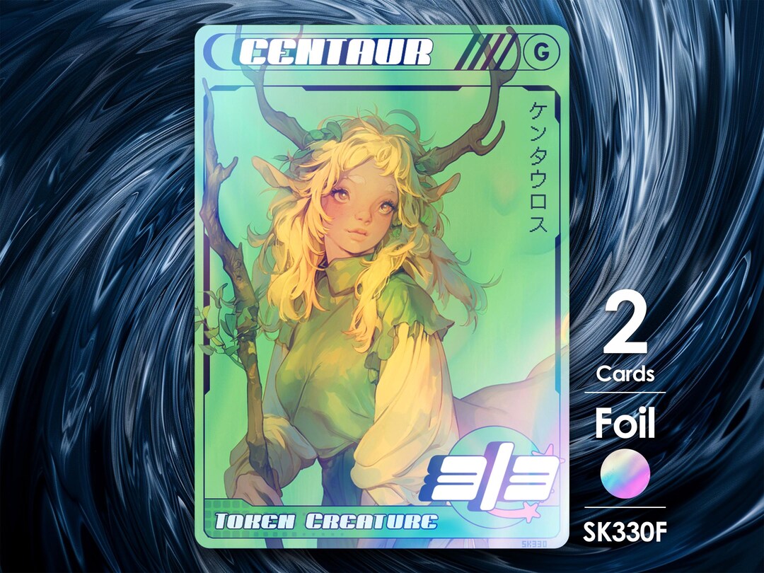 Centaur Foil Tokens X2 for Mtg Street Clans by Alfie SK330F - Etsy