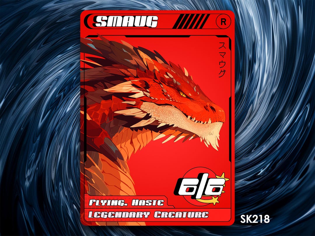 Smaug Dragon Token for Mtg - Street Clans by Alfie SK218 - Etsy