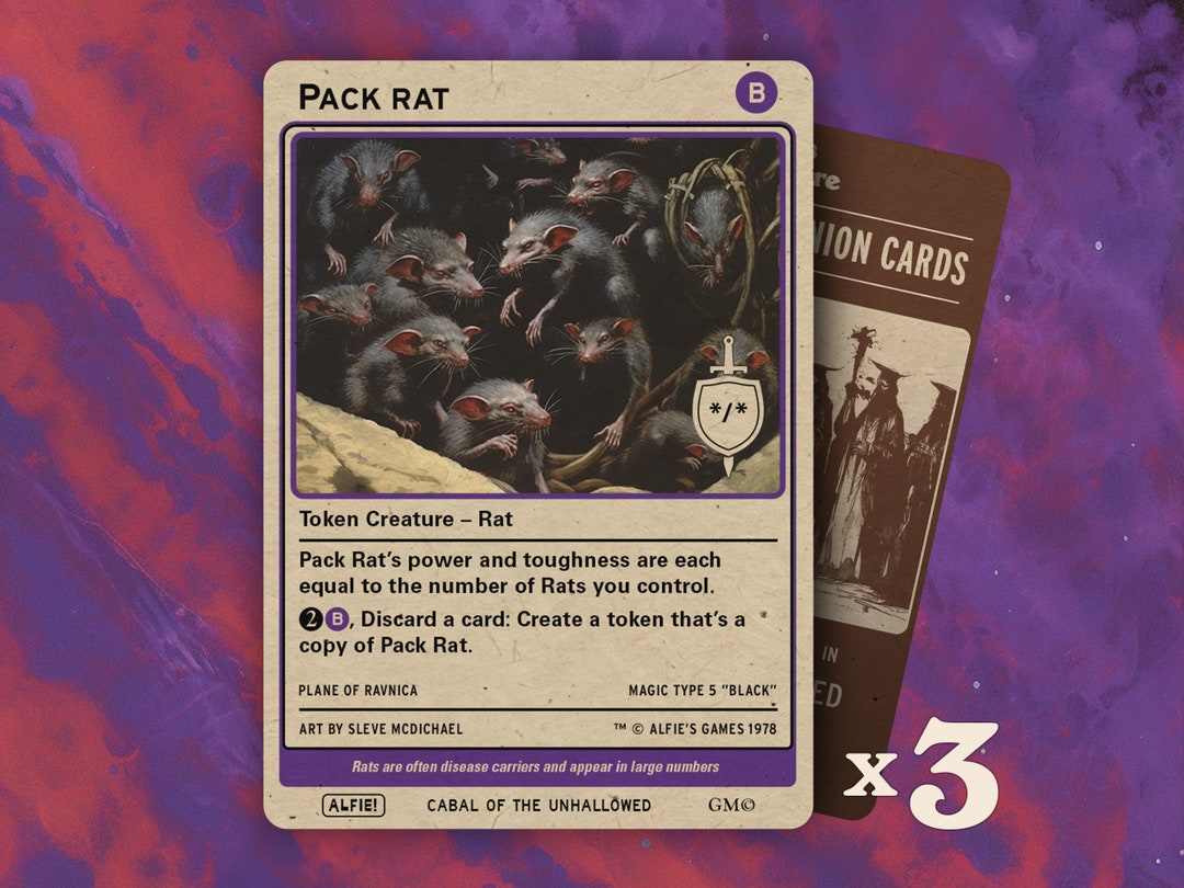 Pack Rat MTG Tokens X3 Alfie's Adventure AA196 - Etsy