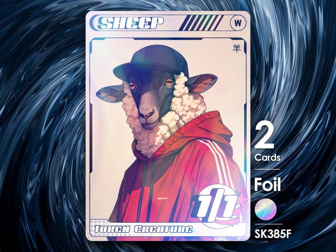 Sheep X2 Foil for MTG Street Clans by Alfie SK385F - Etsy