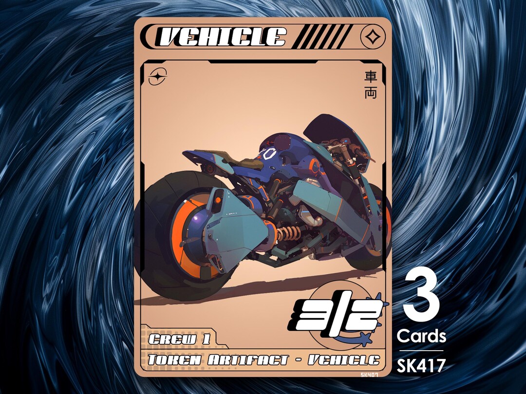 Vehicle Token X3 for MTG - Street Clans by Alfie - SK417 - Etsy