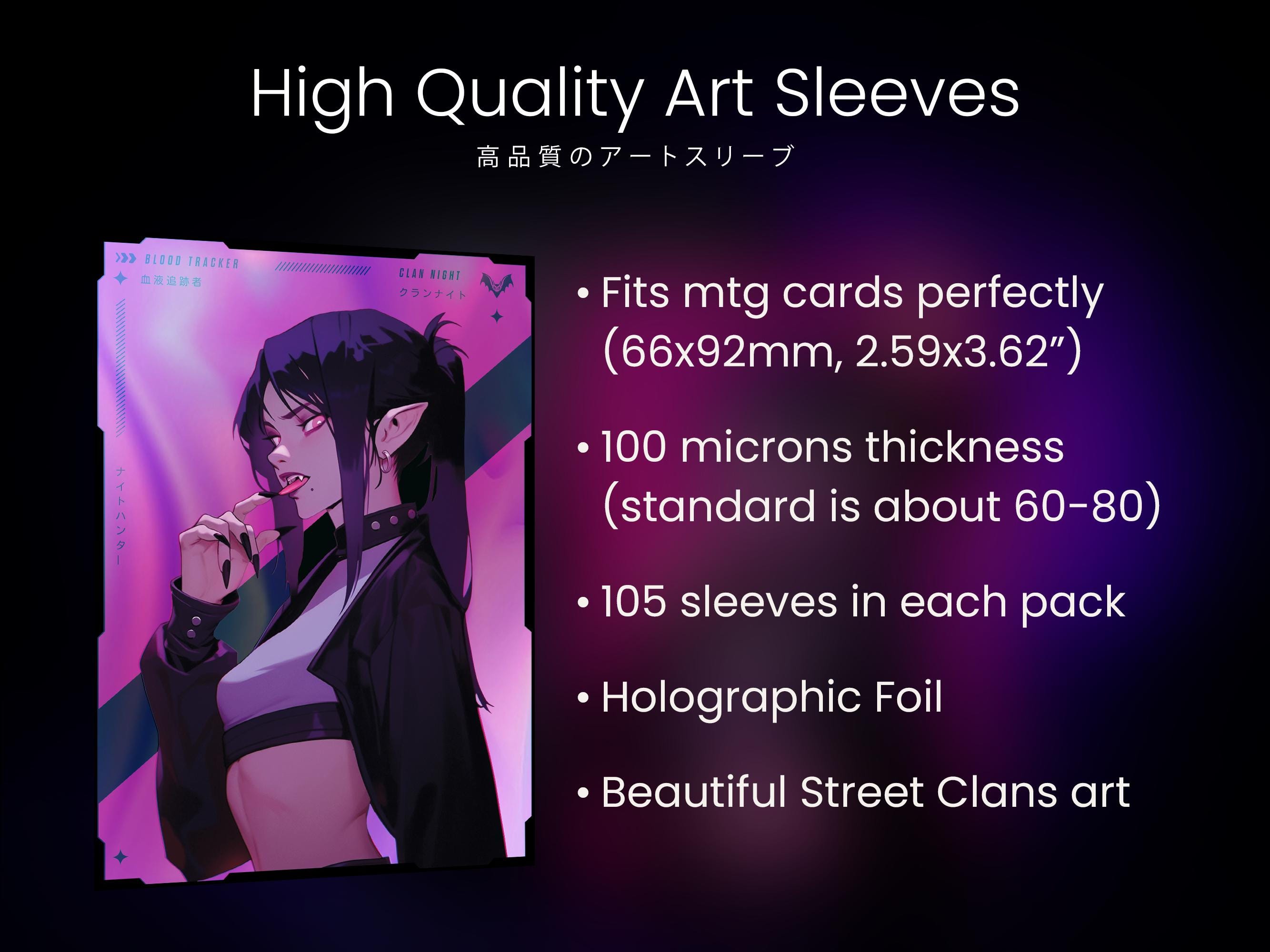 Ninja Clan Holofoil Sleeves - Compatible With MTG - Set of 105 - Street ...
