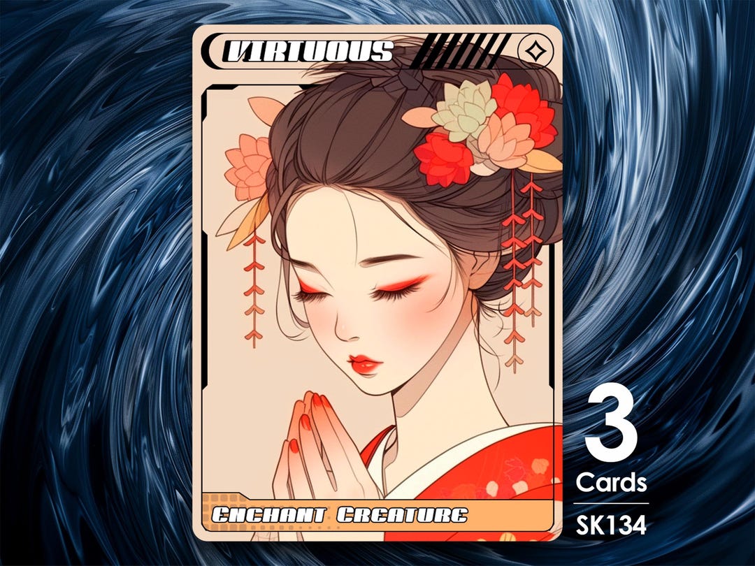 3x Virtuous Role Token for MTG - Street Clans by Alfie SK134 - Etsy