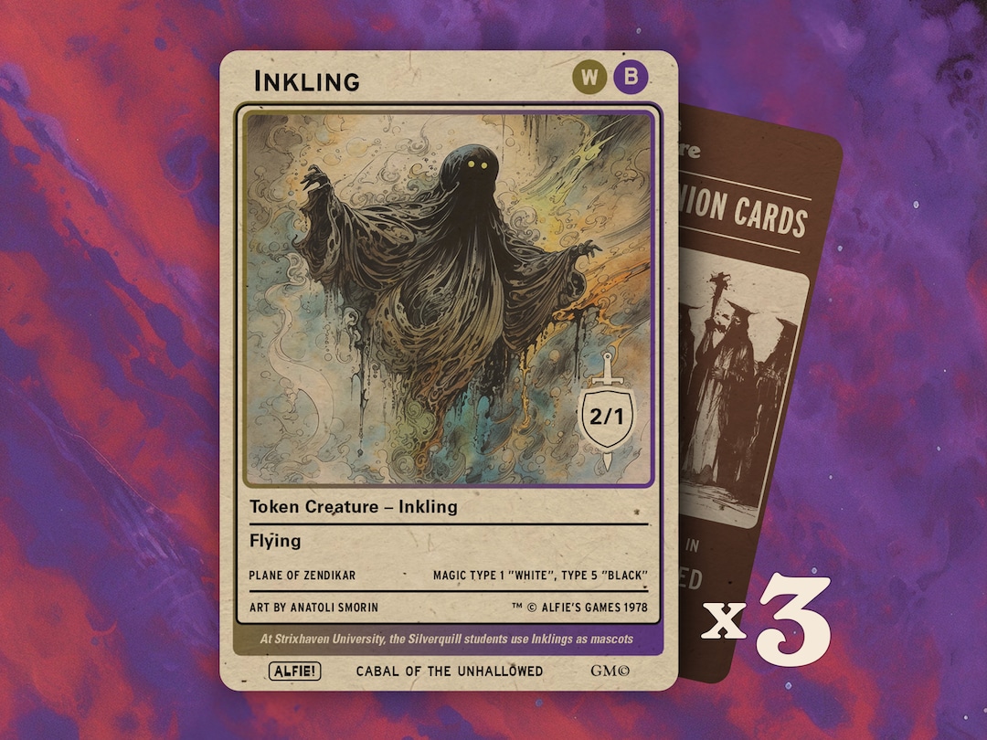 Inkling 2/1 MTG Tokens X3 Alfie's Adventure AA64 - Etsy