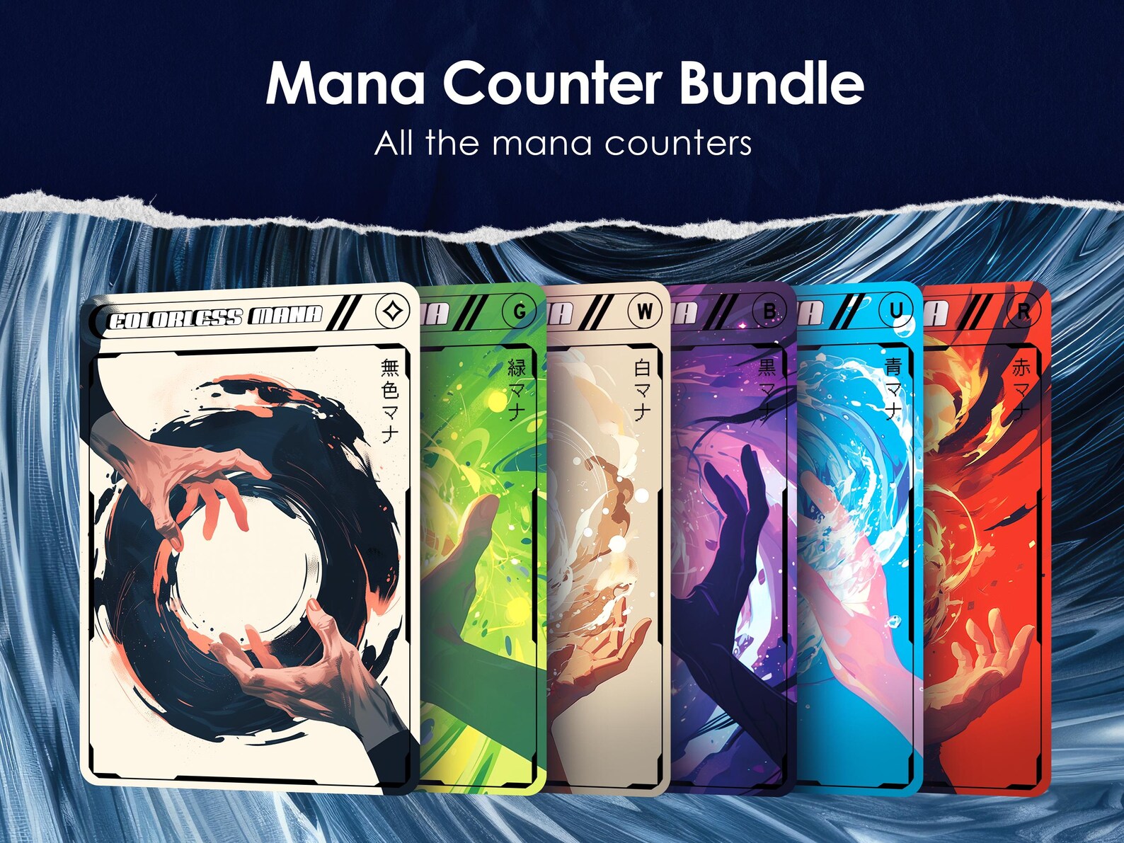 Mana Counter Bundle for MTG - Street Clans SK244-249 - Etsy