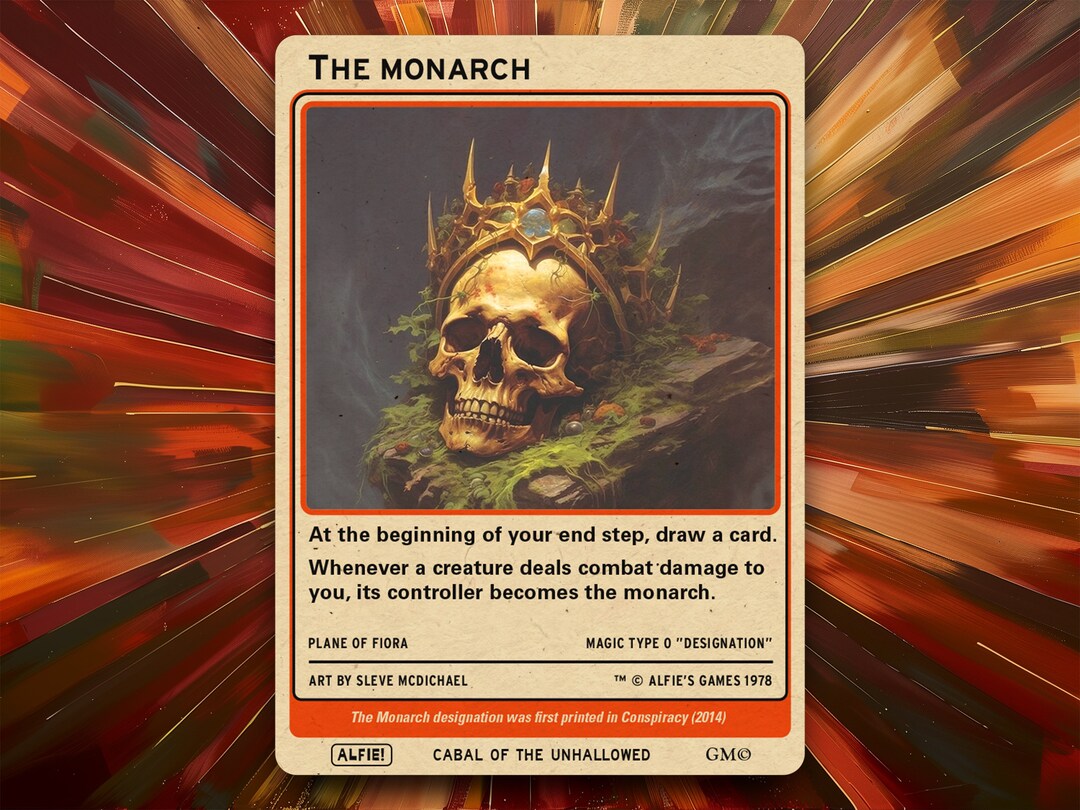 Monarch MTG Token Alfie's Adventure AA100 - Etsy