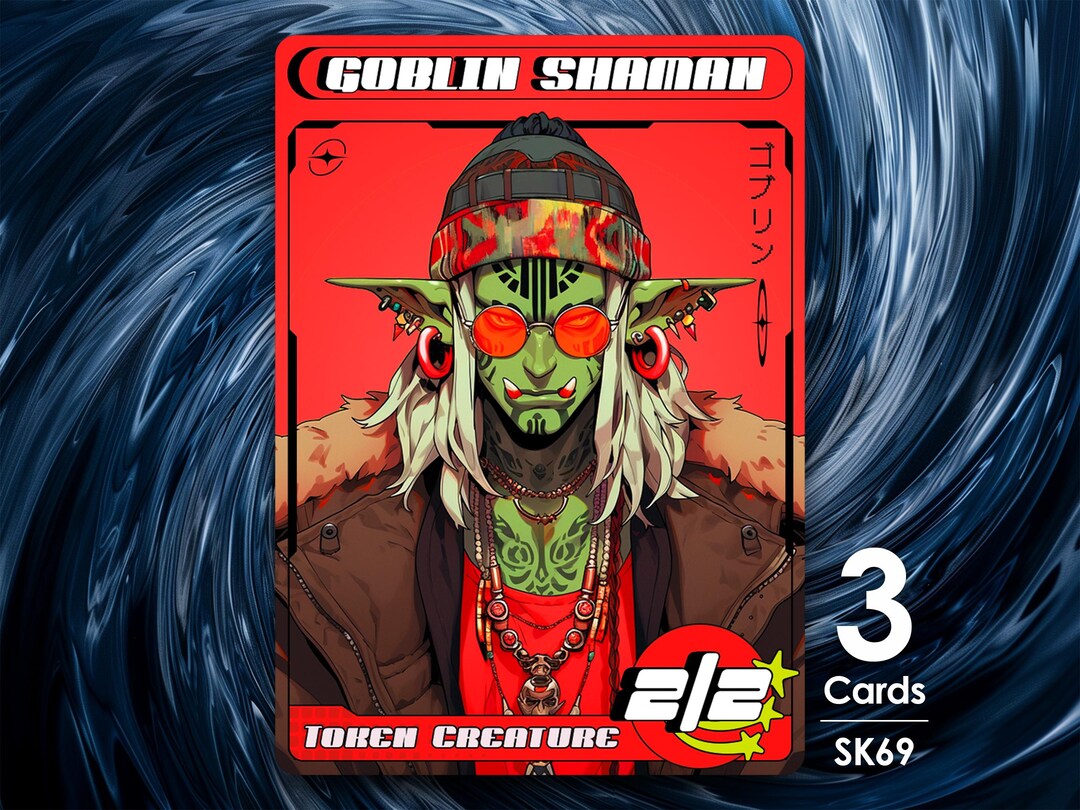 Goblin Shaman Token X3 for MTG - Street Clans by Alfie SK69 - Etsy