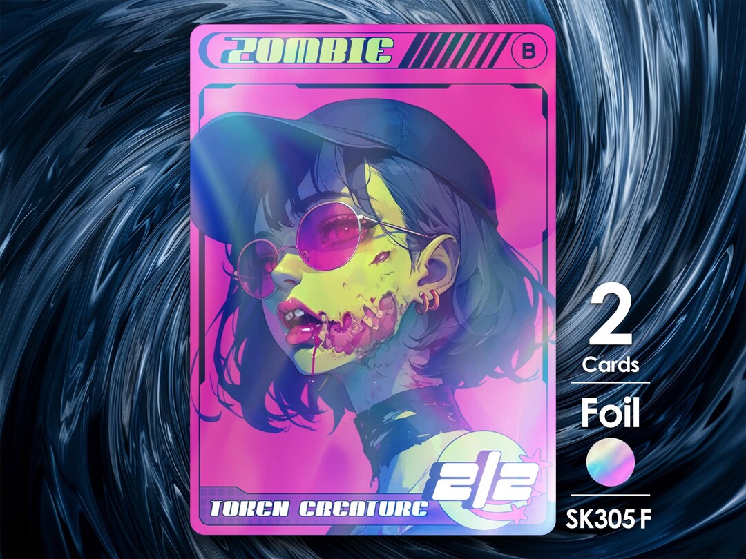 2x Zombie Foil Tokens for - Street Clans by Alfie SK305F - Etsy