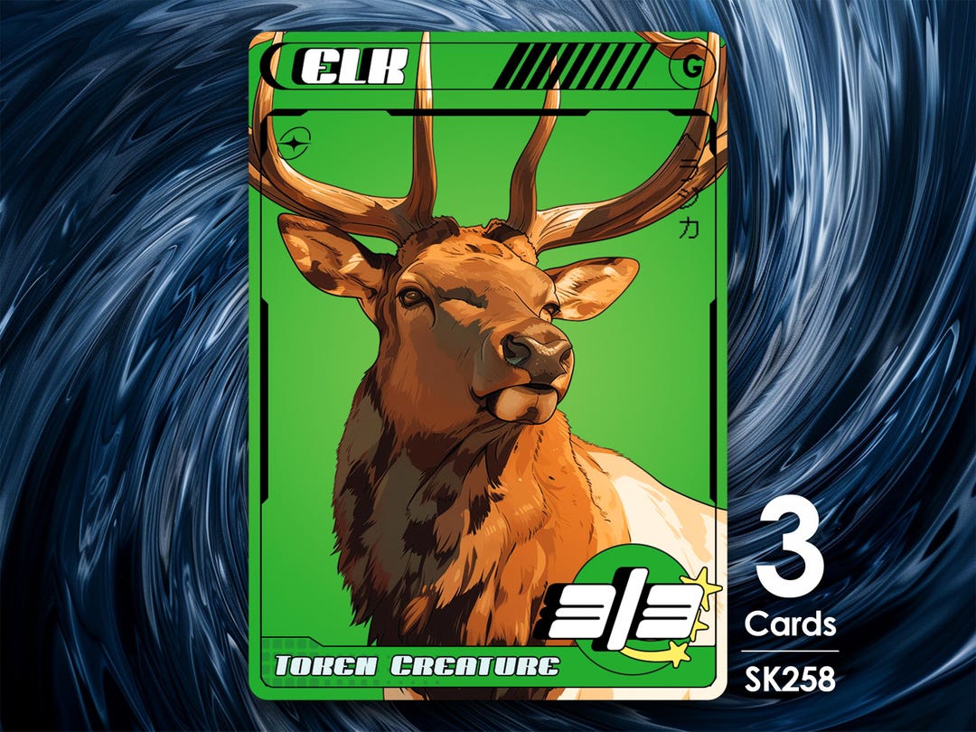 3x Elk 3/3 Token for Mtg - Street Clans by Alfie SK258 - Etsy