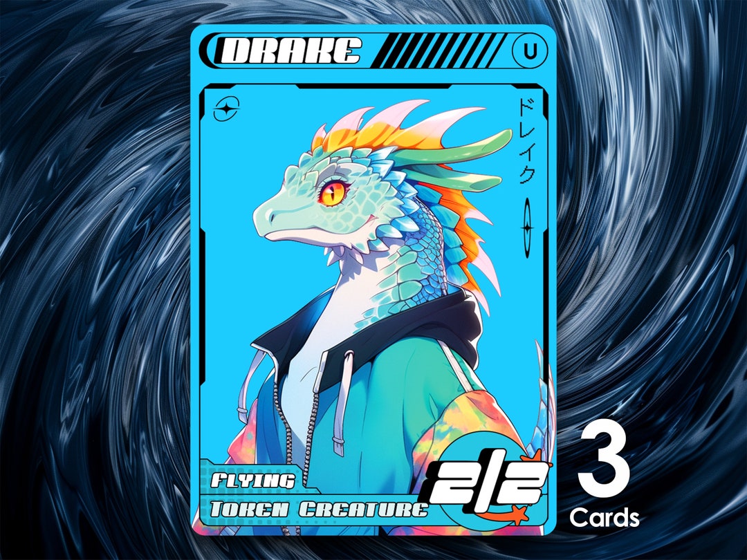 Drake Blue Token X3 for Magic Mtg Street Clans of Kamigawa SK118 - Etsy