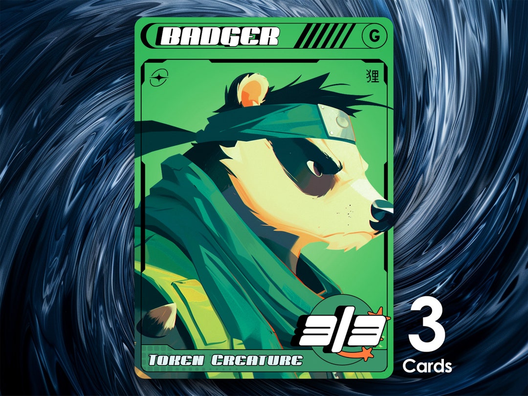 Badger Token X3 for Magic Mtg Street Clans SK160 - Etsy Australia