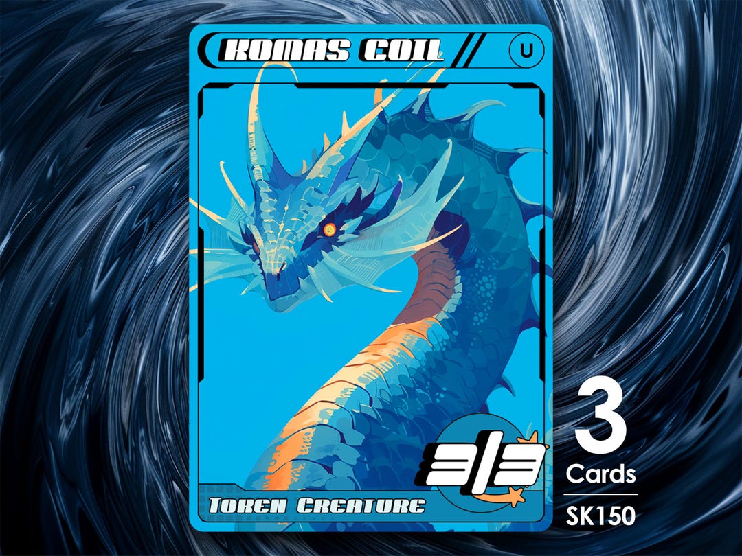 Koma's Coil Token X3 for Mtg - Street Clans by Alfie SK150 - Etsy