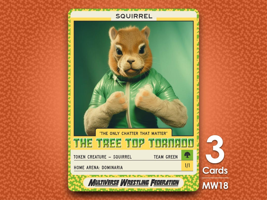 3x Squirrel Token 1/1 for MTG - Multiverse Wrestling Federation - MW18 ...