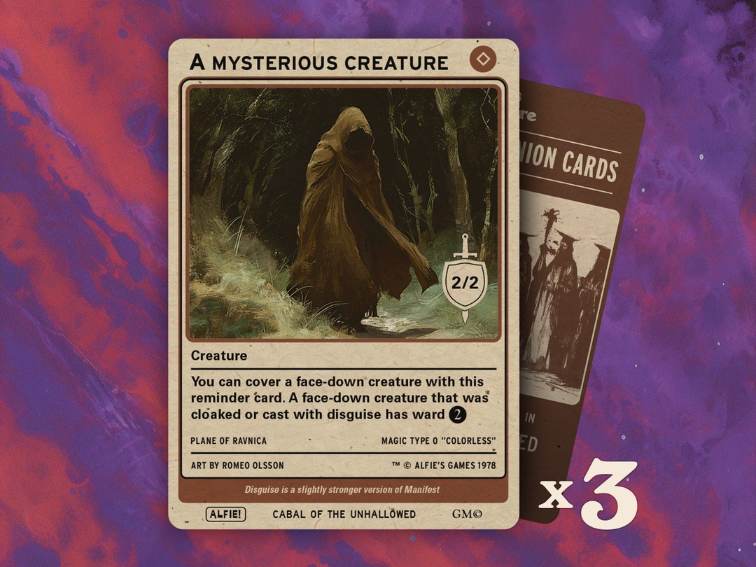 A Mysterious Creature MTG Tokens X3 Alfie's Adventure AA258 - Etsy