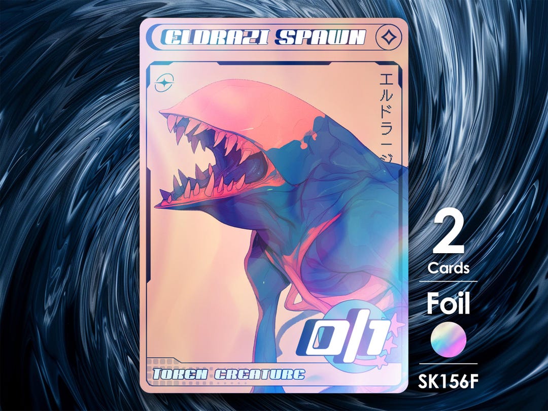 Eldrazi Spawn Tokens X2 Foil for Mtg - Street Clans by Alfie SK156F - Etsy