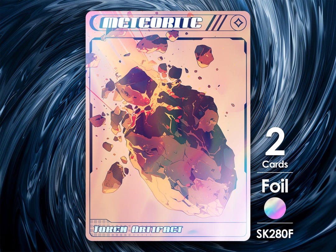 2x Meteorite Foil Tokens for Mtg - Street Clans by Alfie SK280F - Etsy