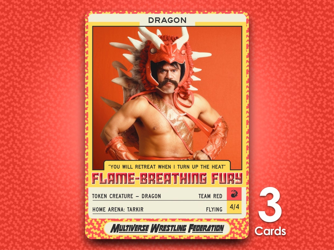 3x Dragon Token 4/4 for Magic - Multiverse Wrestling Federation - MW7 ...