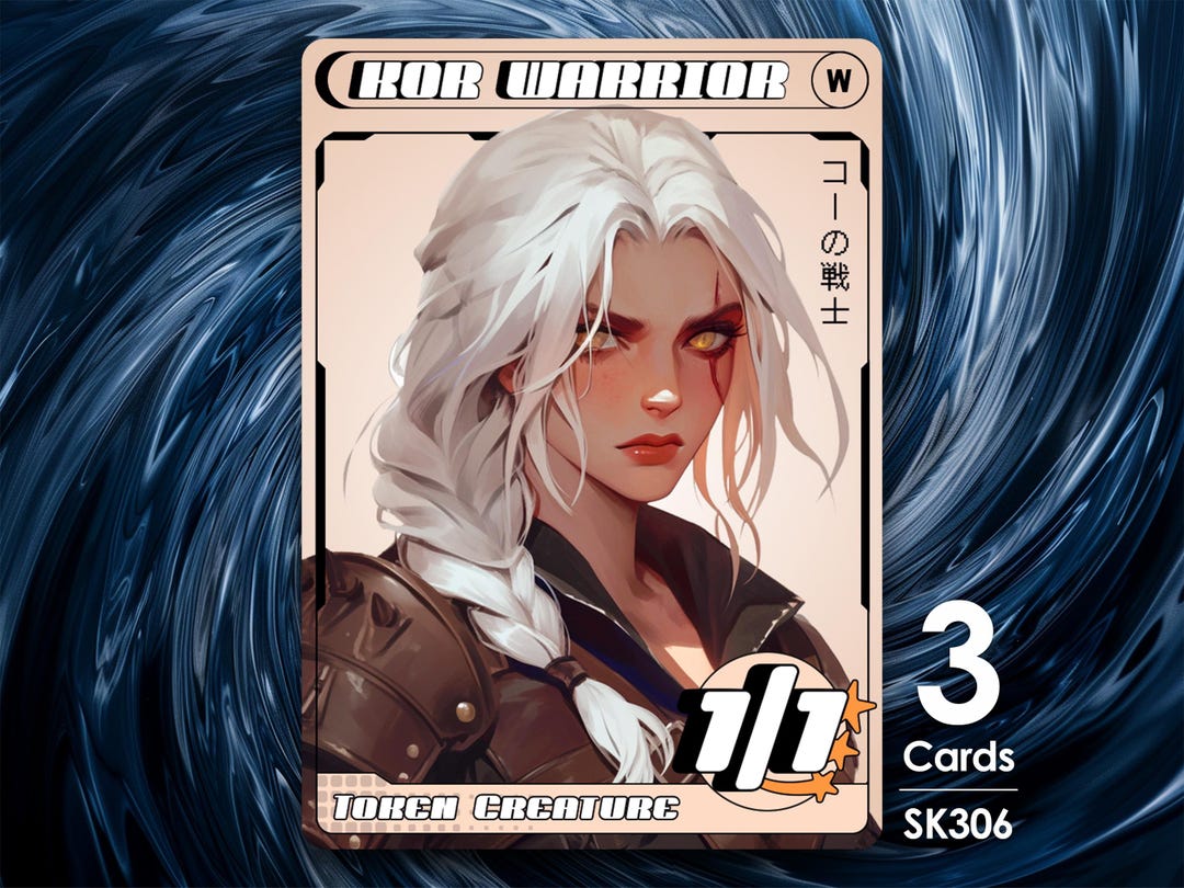 3x Kor Warrior Tokens for MTG - Street Clans by Alfie SK306 - Etsy