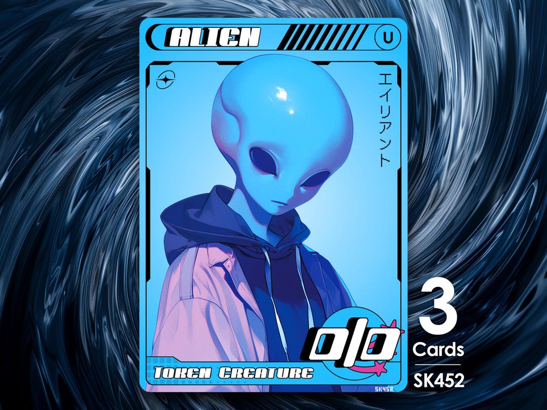 3x Alien Token for MTG - Street Clans by Alfie SK452 - Etsy