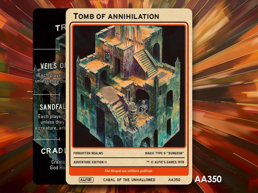 Tomb of Annihilation Token for MTG - Alfie's Adventure by Alfie AA350 ...