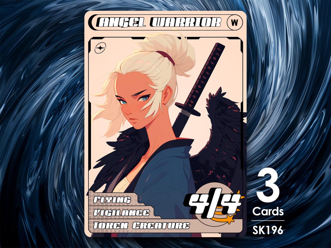 3x Angel Warrior Token for MTG - Street Clans by Alfie - SK196 - Etsy