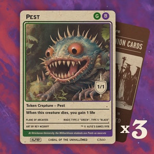 Pest 1/1 MTG Tokens X3 Alfie's Adventure AA67 - Etsy