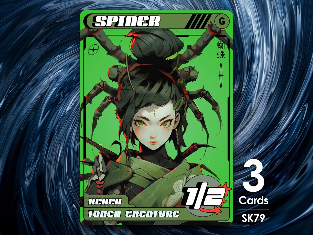 3x Spider 1/2 Token for MTG - Street Clans by Alfie SK79 - Etsy