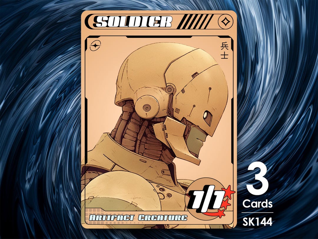 3x Soldier Colorless Token for MTG - Street Clans by Alfie SK144 - Etsy