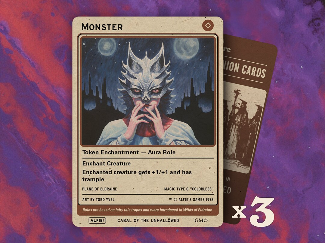 Role Monster MTG Tokens X3 Alfie's Adventure AA159 - Etsy