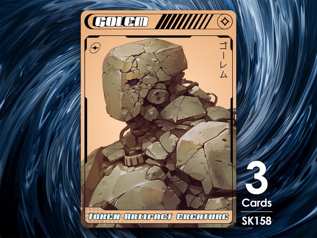 3x Golem Keywordless Token for Mtg - Street Clans by Alfie SK158 - Etsy