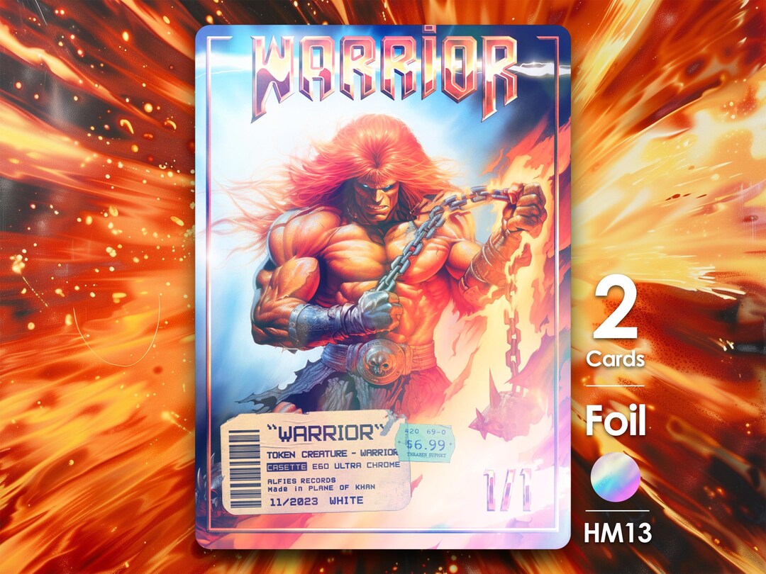 2x Warrior Foil Token for MTG - HM13F - Etsy
