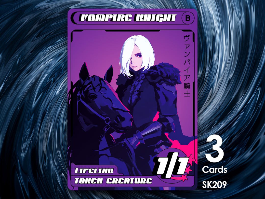 Vampire Knight Token X3 for Mtg - Street Clans by Alfie SK209 - Etsy