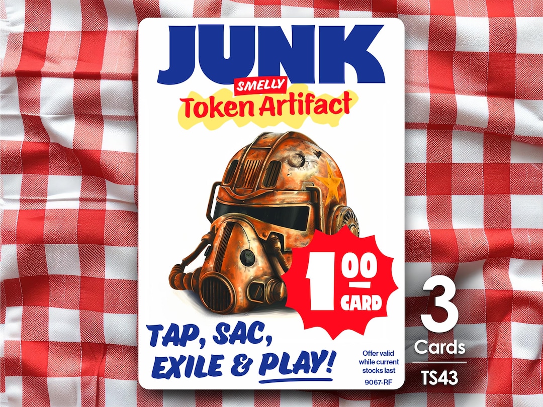 3x Junk Token for Mtg - Thraben Supermarket by Alfie TS43 - Etsy