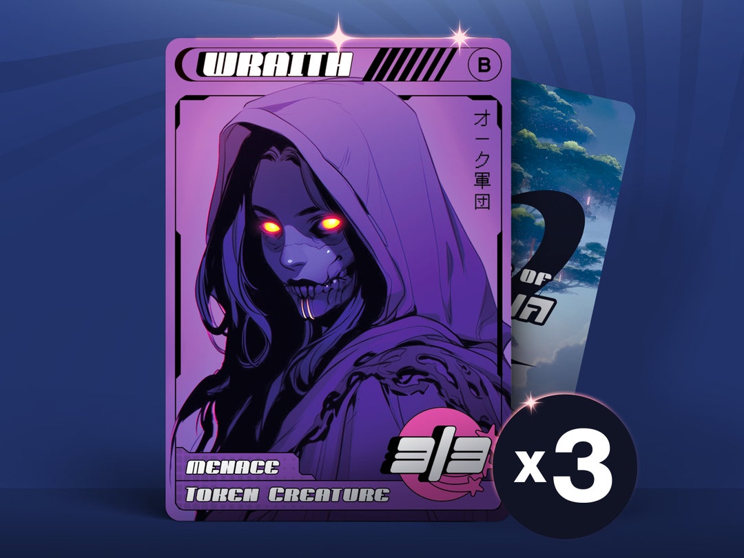 Wraith Token 3/3 X3 for Magic Street Clans of Kamigawa SK80 - Etsy