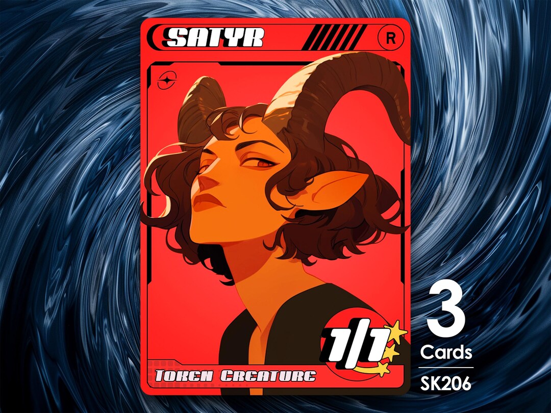 Satyr Token X3 for Mtg Street Clans by Alfie SK206 - Etsy