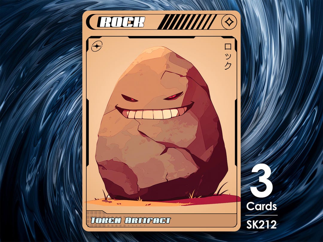 3x Rock Token for Mtg - Street Clans by Alfie SK212 - Etsy